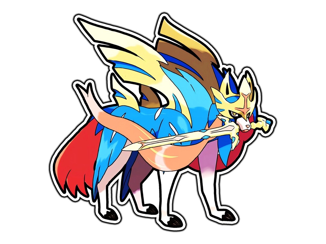 Zacian Sticker | Die-cut, Water Proof, Weather Proof, Vinyl Sticker ...