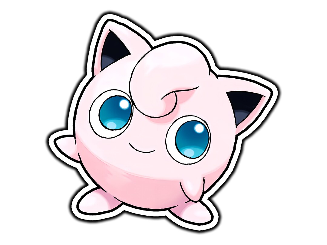 Jigglypuff Sticker | Die-cut, Water Proof, Weather Proof, Vinyl Sticker ...
