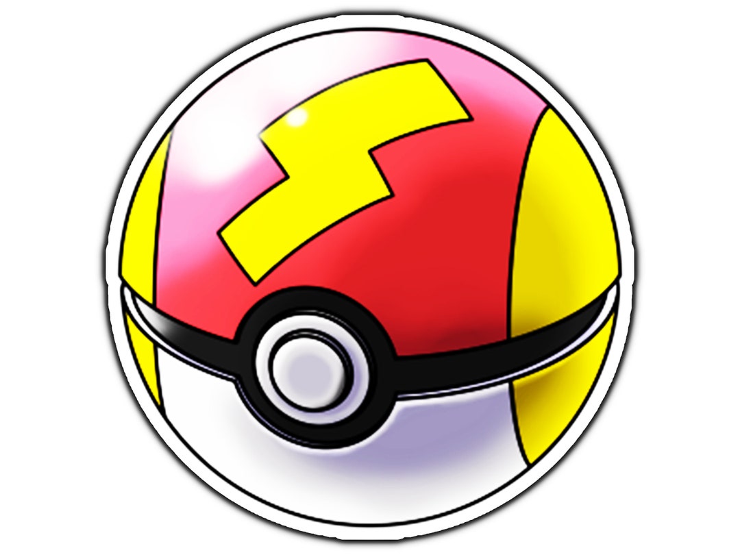 Fast Ball Poke Ball Sticker Water Proof, Weather Proof, Vinyl Sticker ...