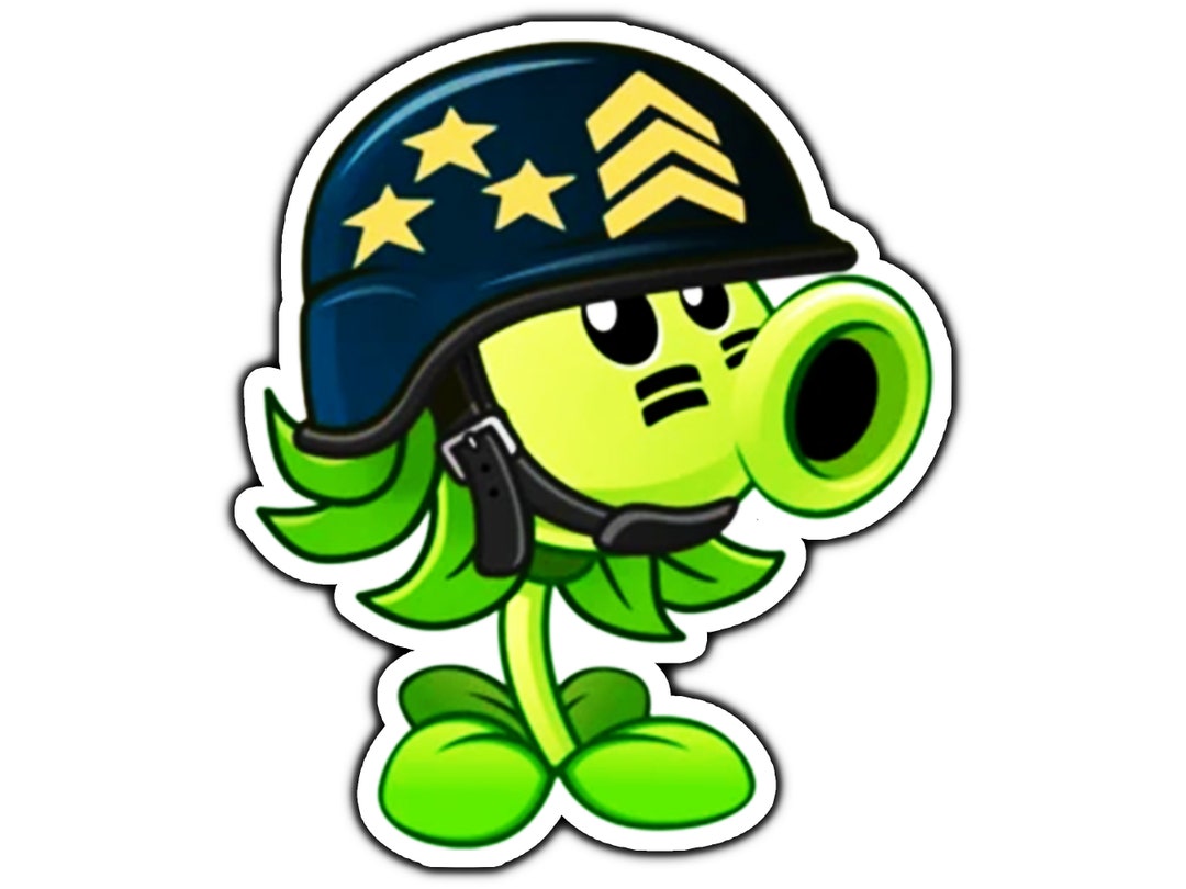 Mega Gatling Pea Sticker Water Proof, Weather Proof, Vinyl Sticker ...
