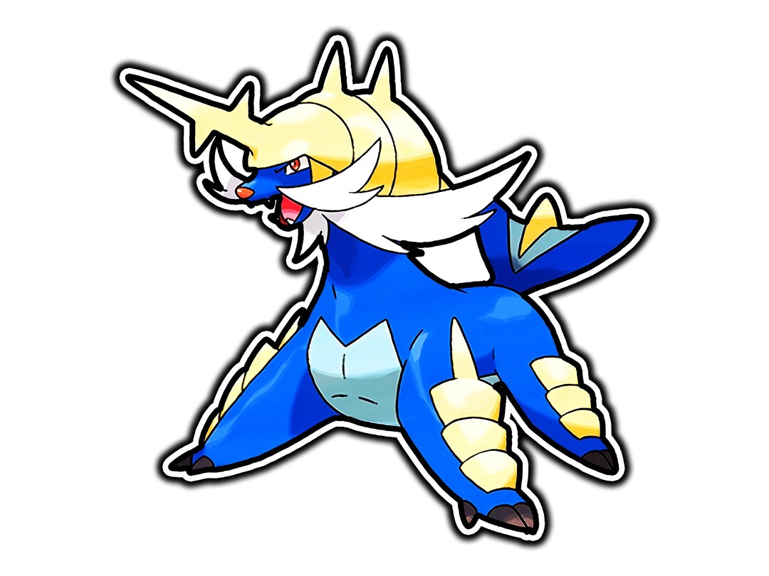 Samurott Cute Anime Sticker | Waterproof Vinyl Decal for Laptop, Water ...