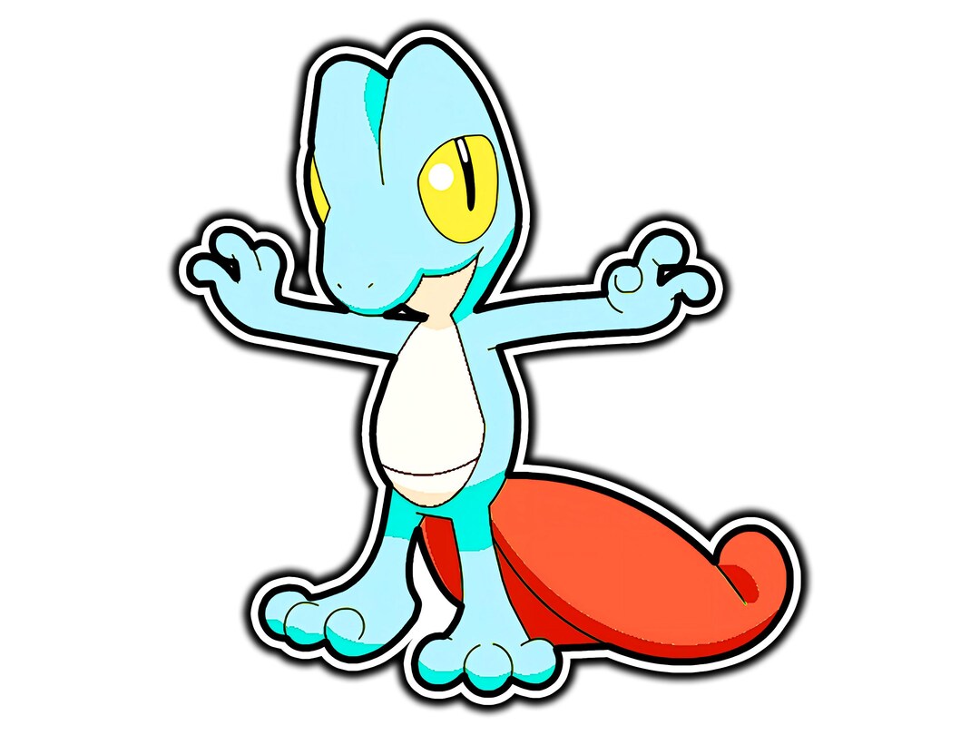 Shiny Treecko Cute Anime Sticker | Waterproof Vinyl Decal for Laptop ...