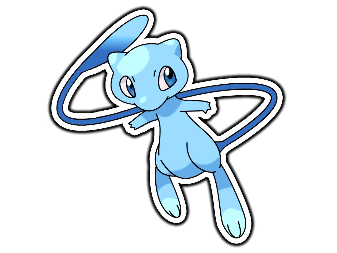 Shiny Mew Sticker Water Proof, Weather Proof, Vinyl Sticker Decal ...