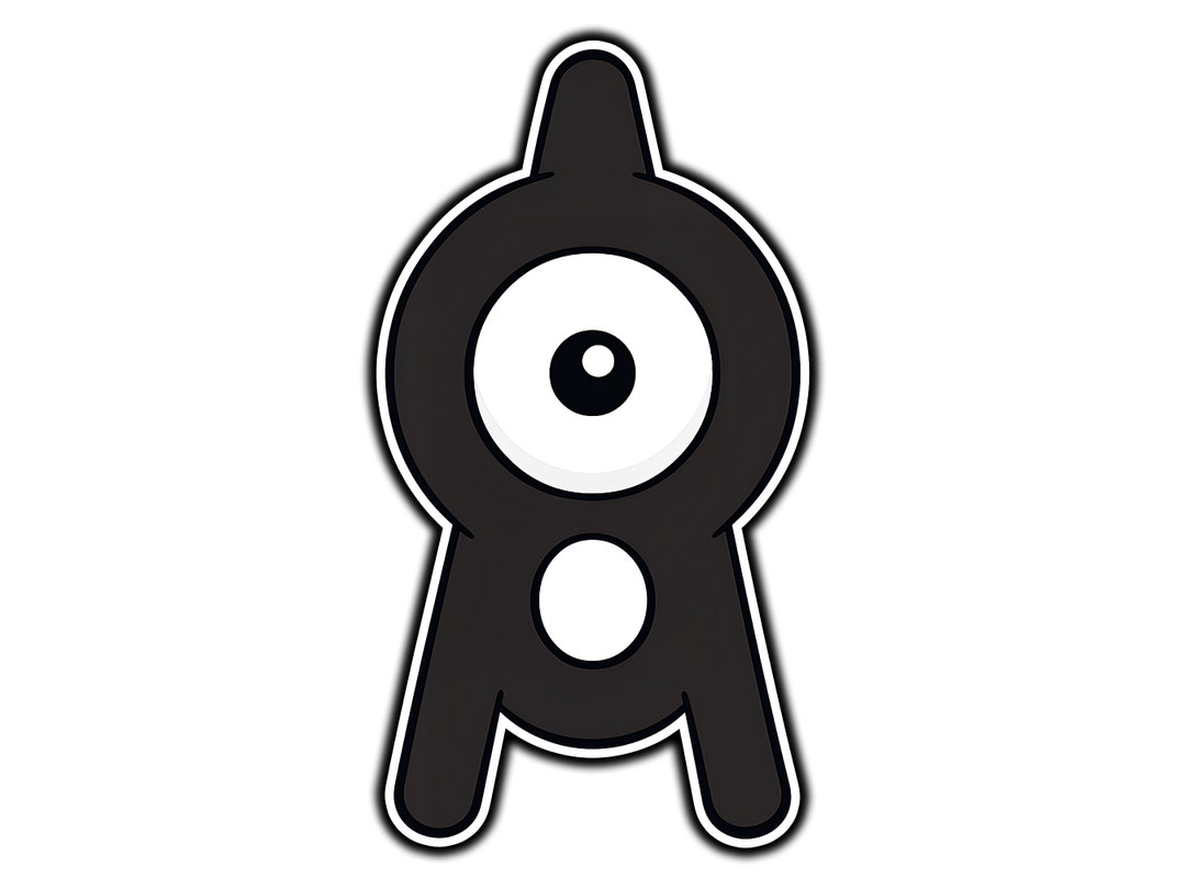Unown-a Cute Anime Sticker | Waterproof Vinyl Decal for Laptop, Water ...