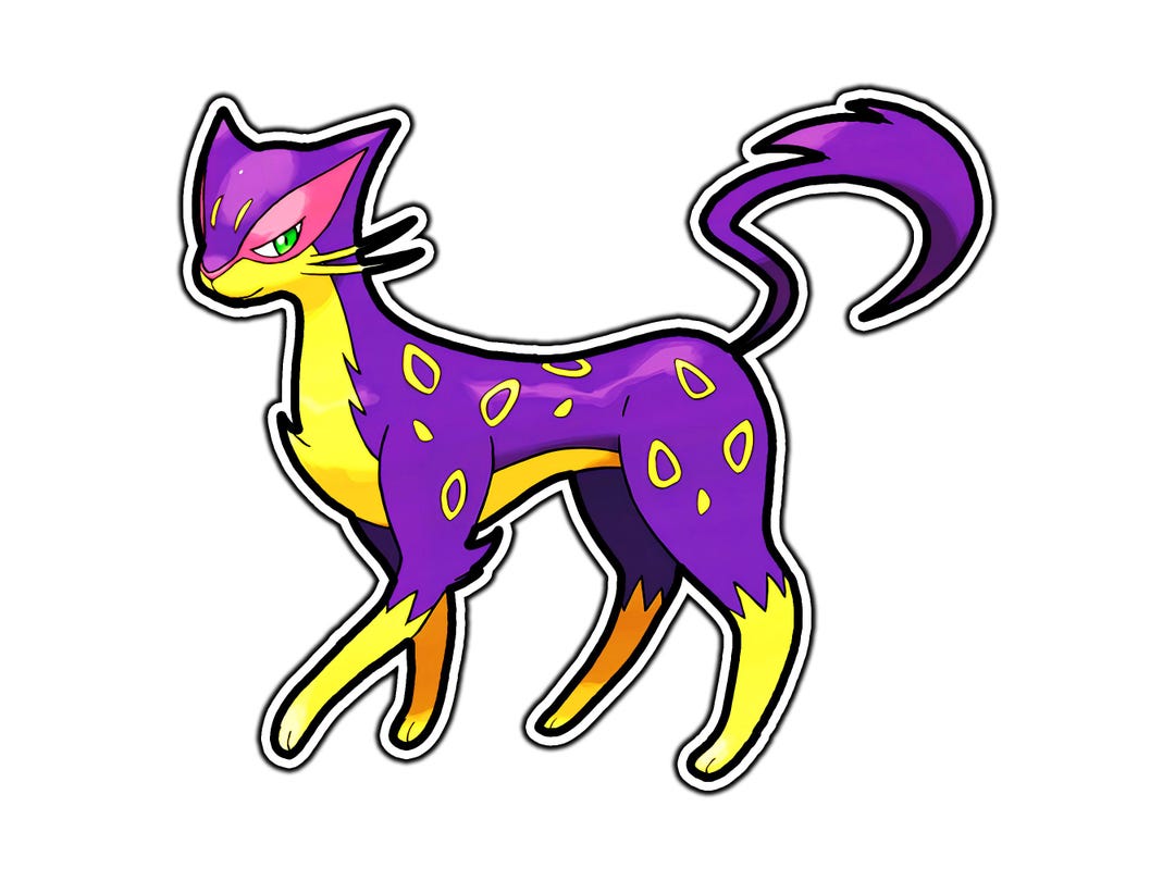 Liepard Cute Anime Sticker | Waterproof Vinyl Decal for Laptop, Water ...
