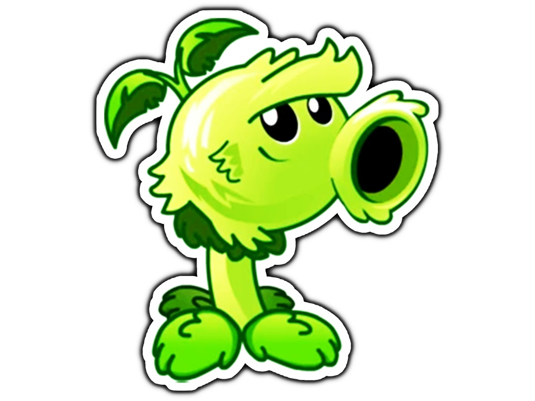 Primal Peashooter Sticker Water Proof, Weather Proof, Vinyl Sticker ...