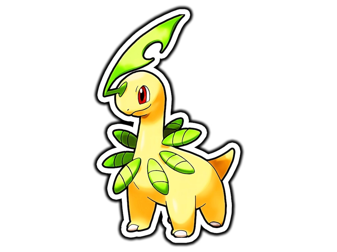 Bayleef Cute Anime Sticker | Waterproof Vinyl Decal for Laptop, Water ...
