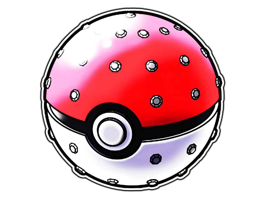 Diamond Poke Ball Poke Ball Sticker Die-cut, Water Proof, Weather Proof ...