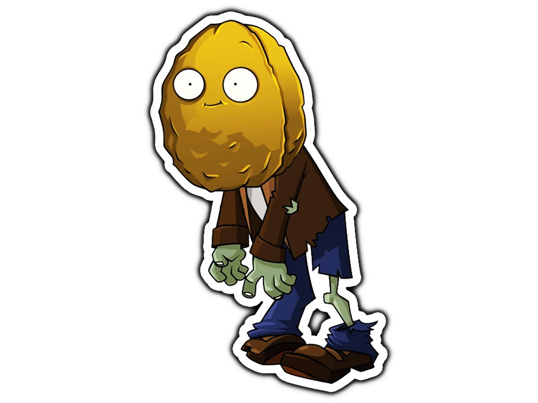 Wall Nut Zombie Sticker | Waterproof Vinyl Decal for Laptop, Water ...