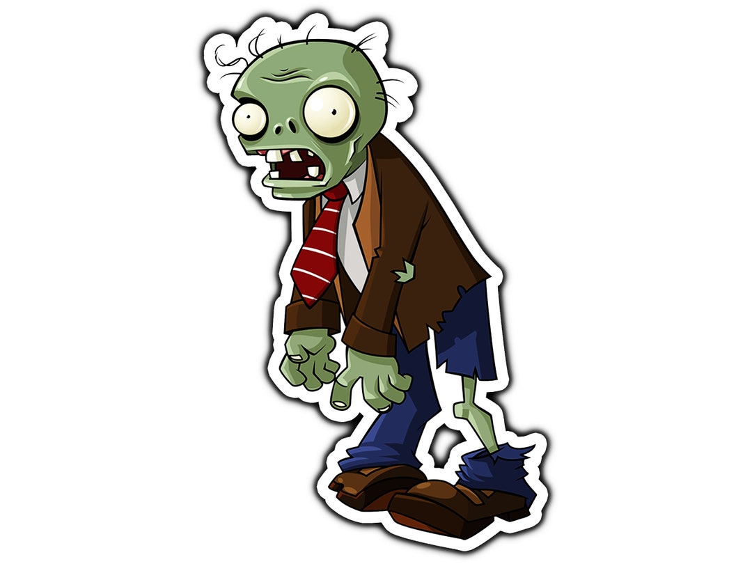Zombie Sticker | Waterproof Vinyl Decal for Laptop, Water Bottle, Car ...