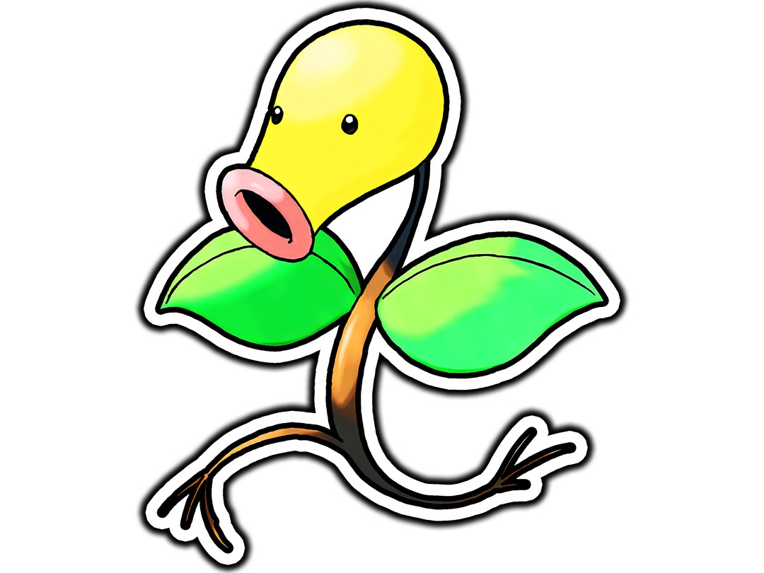 Bellsprout Cute Anime Sticker | Waterproof Vinyl Decal for Laptop ...