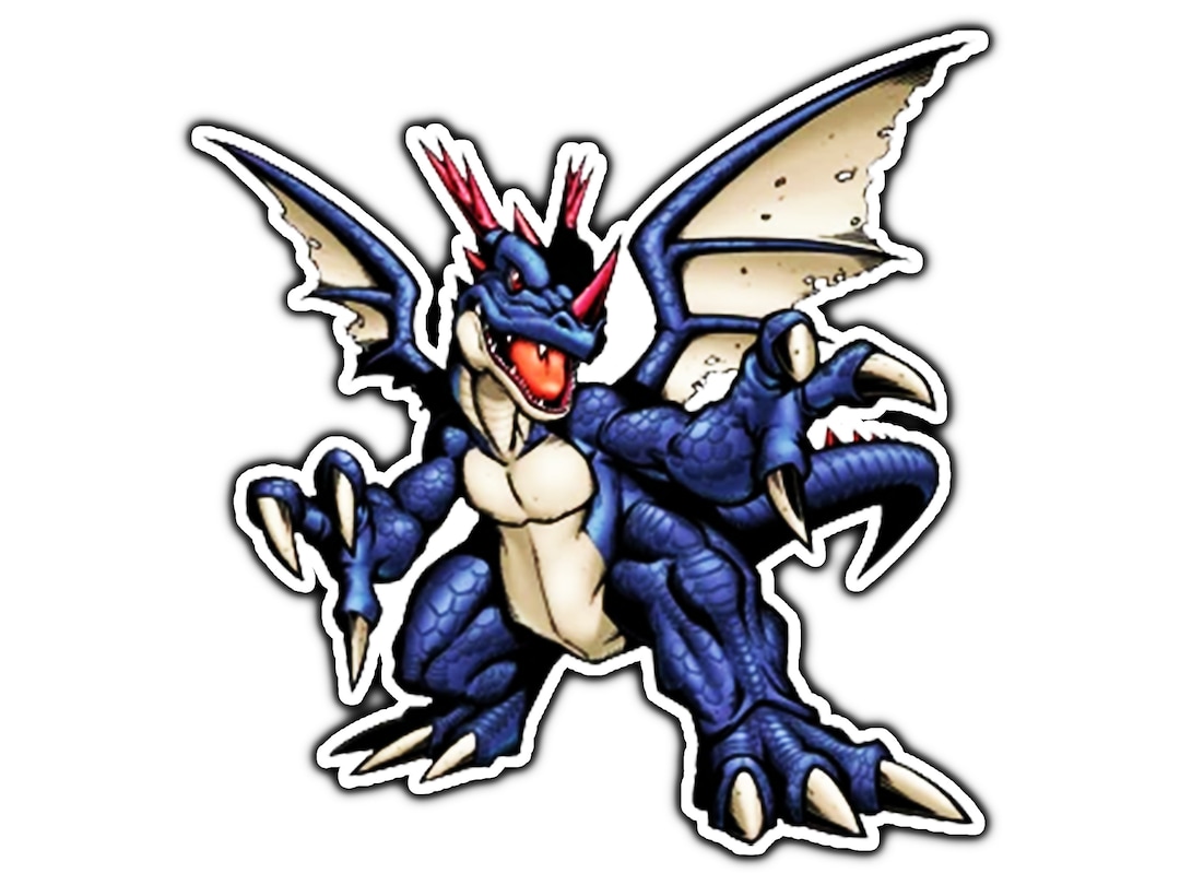 Coredramon Blue Sticker Die-cut, Water Proof, Weather Proof, Vinyl ...