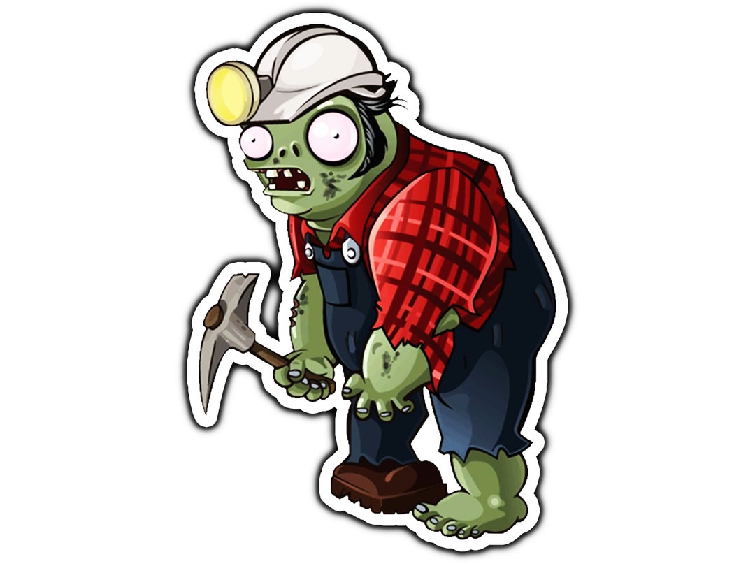 Digger Zombie Sticker Water Proof, Weather Proof, Vinyl Sticker Decal ...