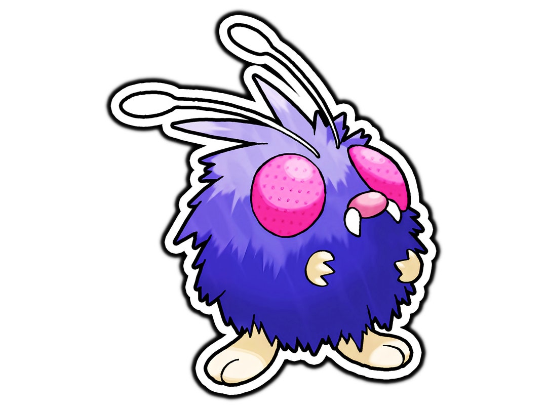 Venonat Cute Anime Sticker | Waterproof Vinyl Decal for Laptop, Water ...