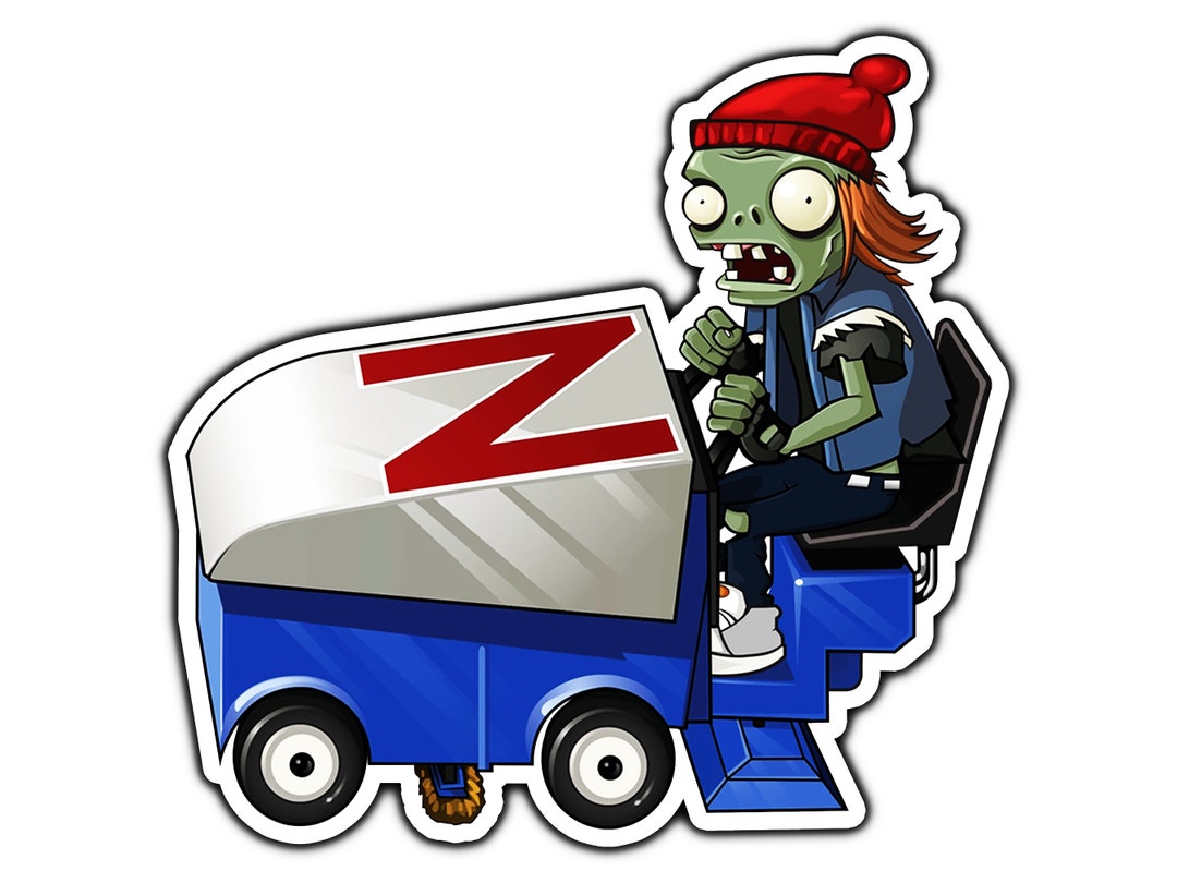 Zomboni Sticker | Waterproof Vinyl Decal for Laptop, Water Bottle, Car ...