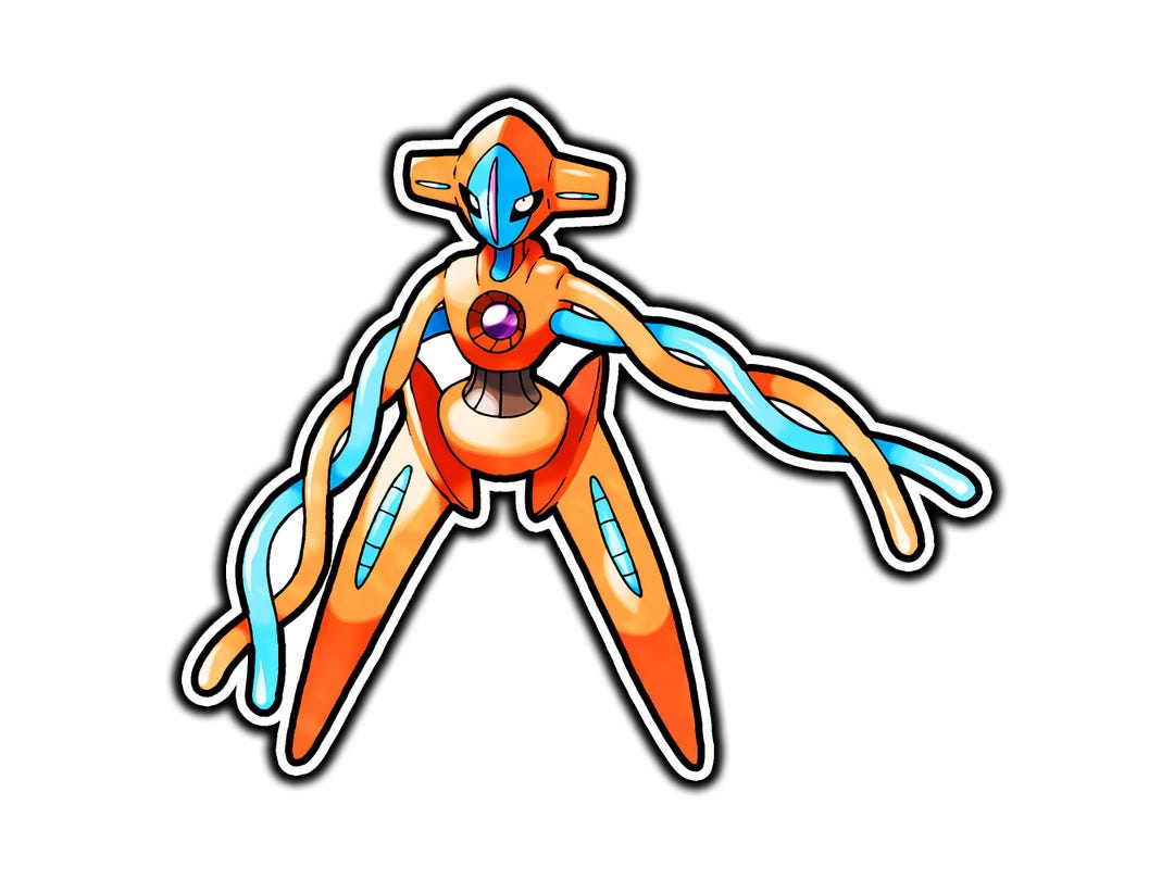 Deoxys Cute Anime Sticker | Waterproof Vinyl Decal for Laptop, Water ...