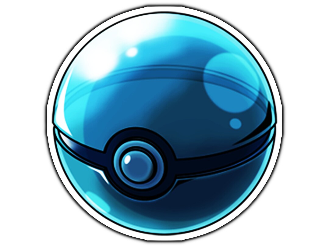 Crystal Ball Poke Ball Sticker Water Proof, Weather Proof, Vinyl ...