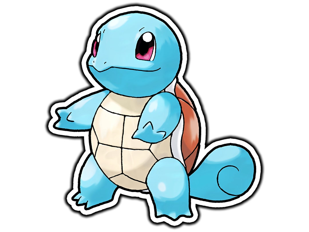 Squirtle Sticker Die-cut, Water Proof, Weather Proof, Vinyl Sticker ...