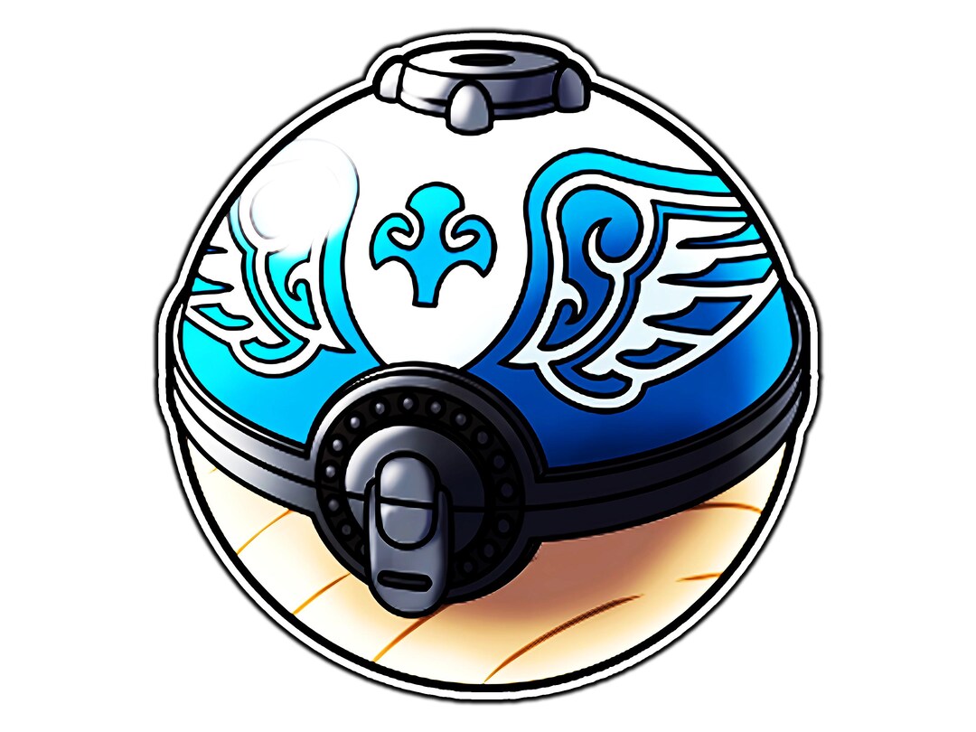 Jet Ball Poke Ball Sticker Die-cut, Water Proof, Weather Proof, Vinyl ...