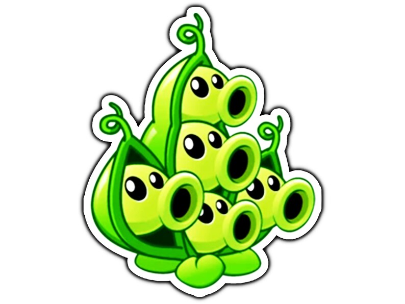 Pea Pod Sticker | Waterproof Vinyl Decal for Laptop, Water Bottle, Car ...