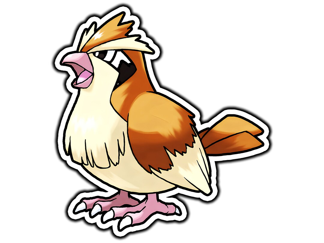 Pidgey Cute Anime Sticker | Waterproof Vinyl Decal for Laptop, Water ...