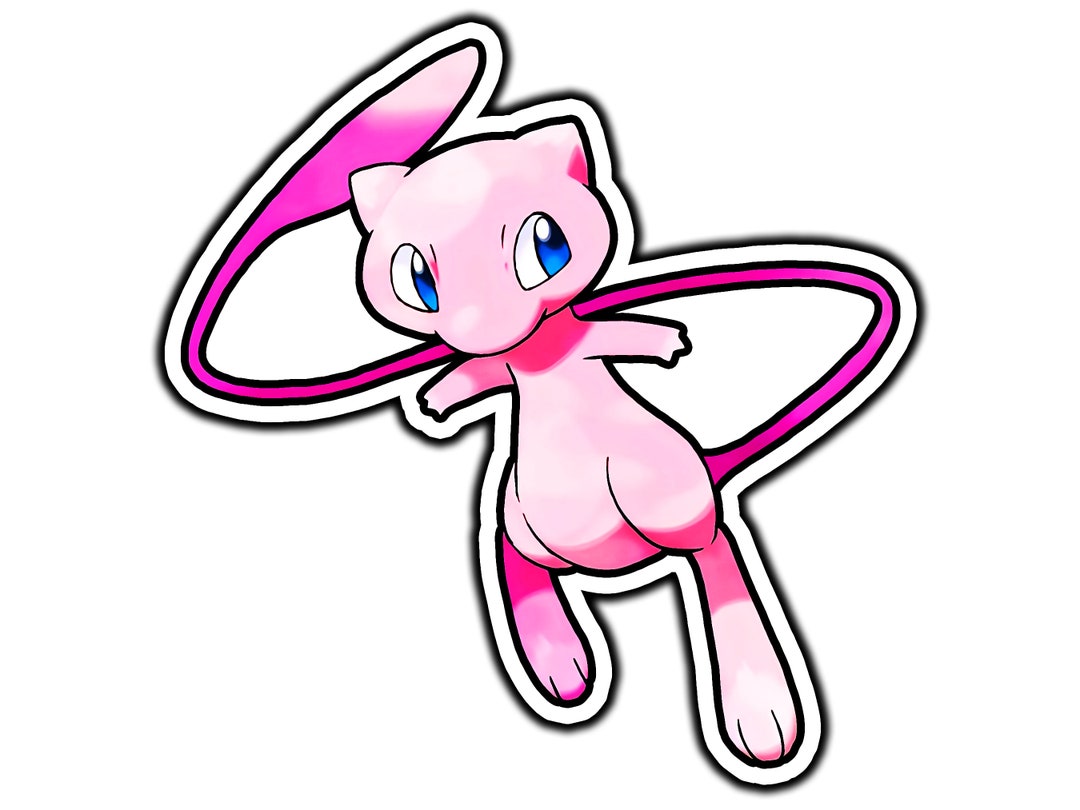 Mew Sticker Water Proof, Weather Proof, Vinyl Sticker Decal, Gifts for ...