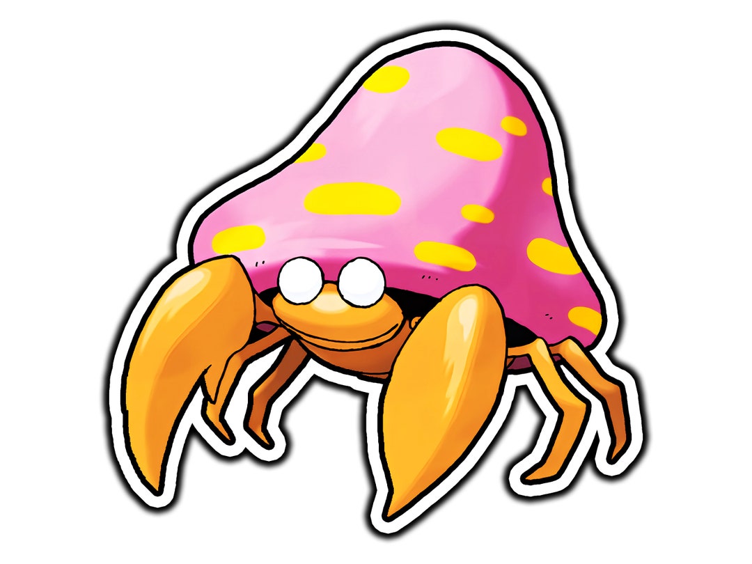 Parasect Cute Anime Sticker | Waterproof Vinyl Decal for Laptop, Water ...