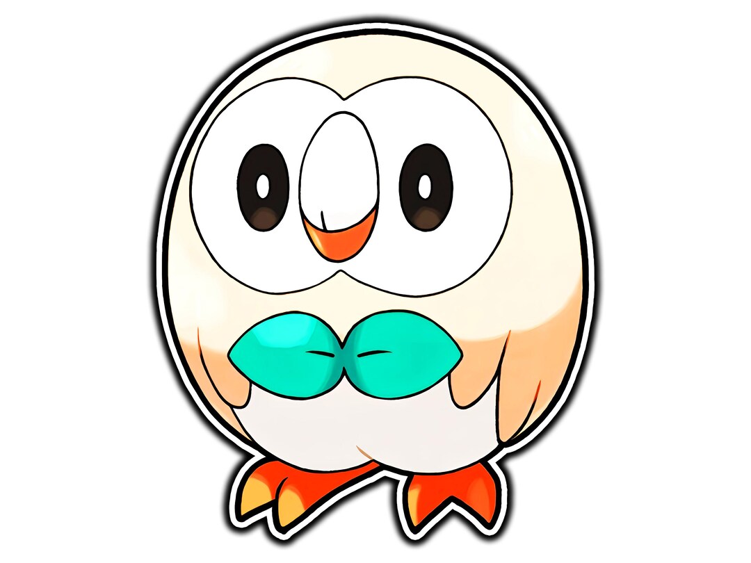 Rowlet Sticker | Die-cut, Water Proof, Weather Proof, Vinyl Sticker ...