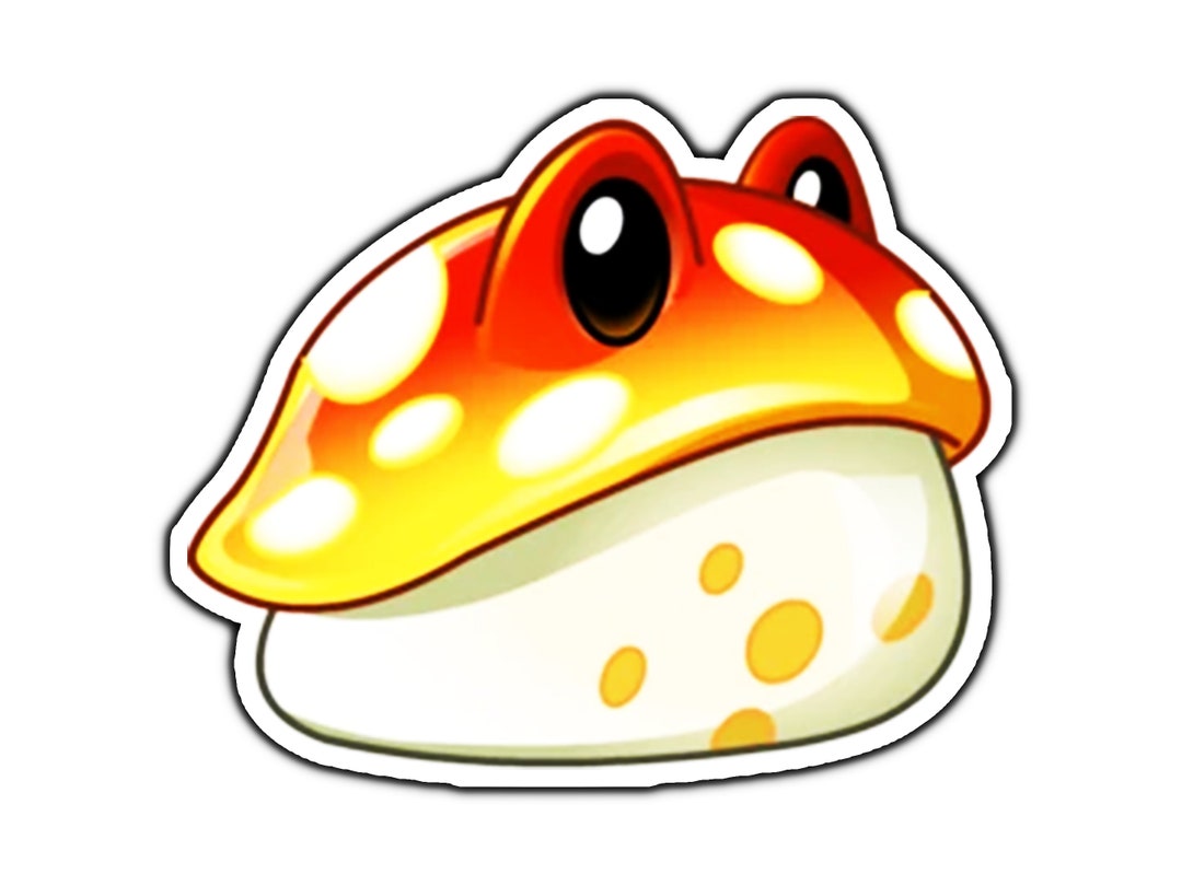 Toadstool Sticker | Waterproof Vinyl Decal for Laptop, Water Bottle ...