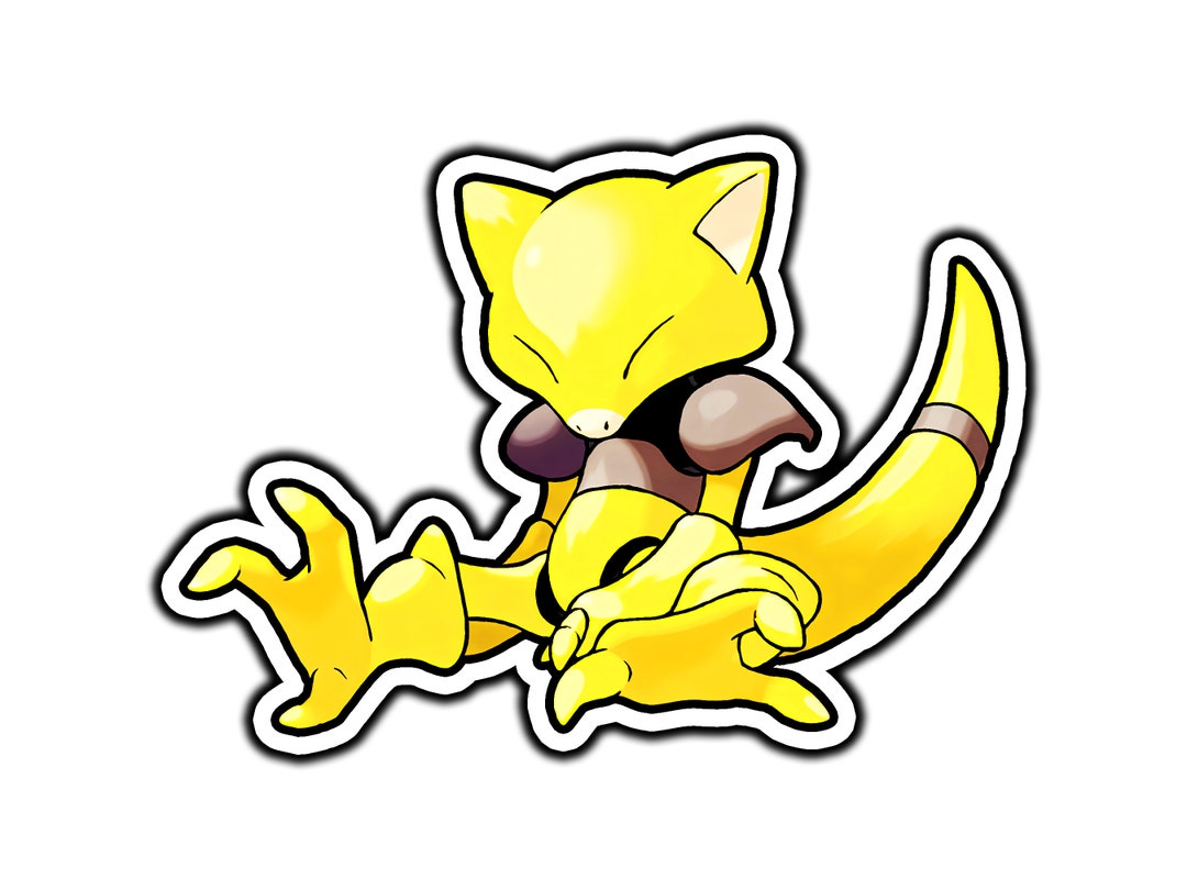 Abra Cute Anime Sticker | Waterproof Vinyl Decal for Laptop, Water ...