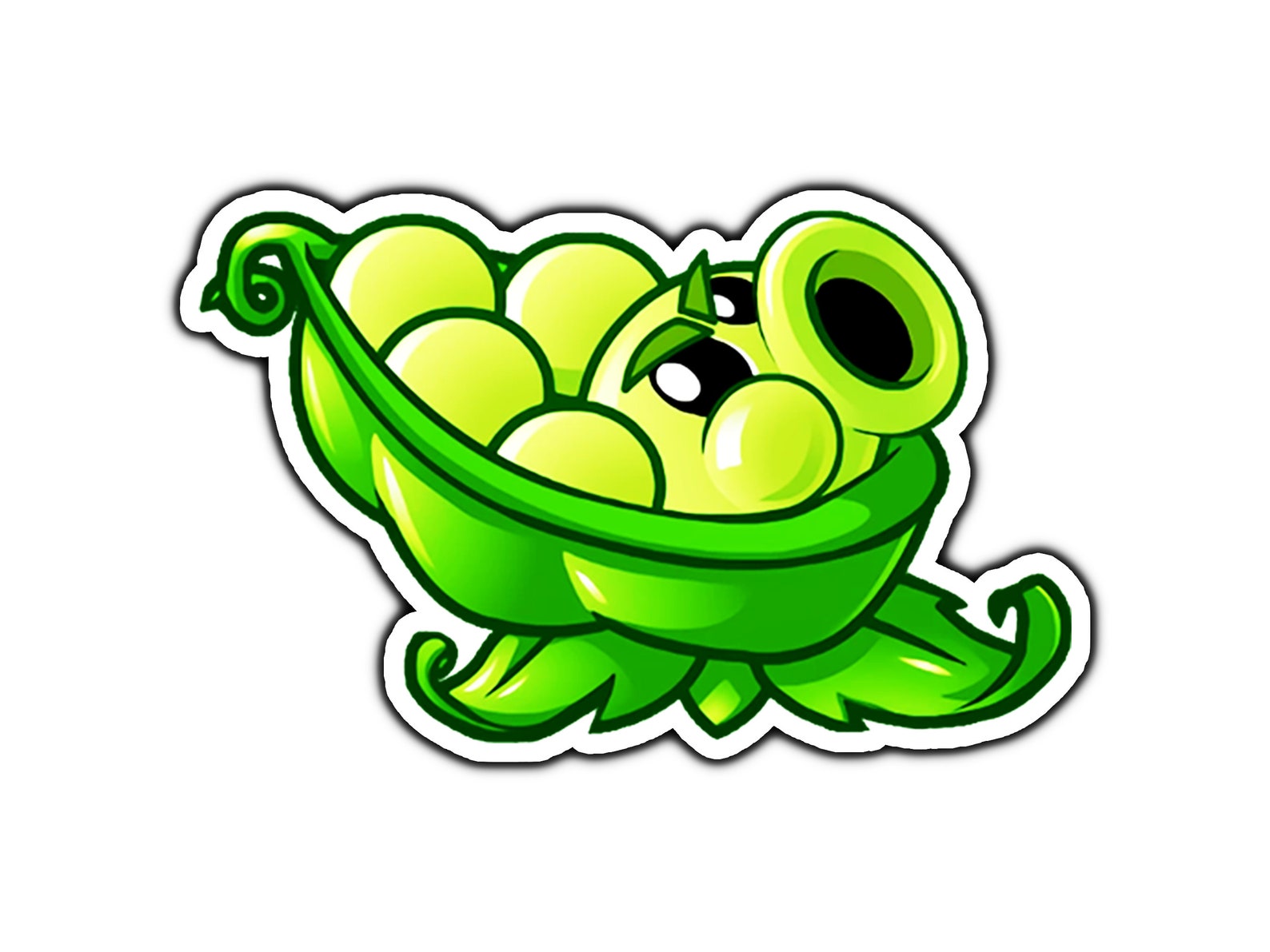 Sling Pea Sticker | Waterproof Vinyl Decal for Laptop, Water Bottle ...