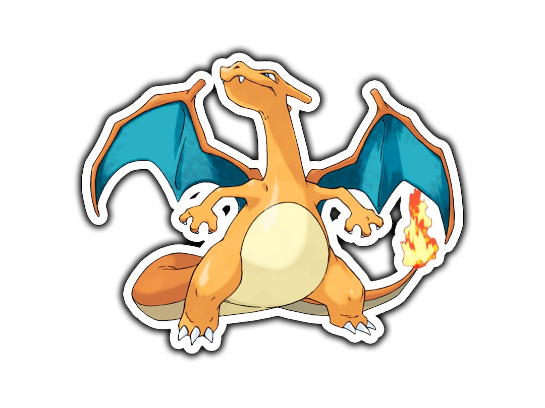 Charizard Sticker Water Resistant Vinyl Sticker - Etsy
