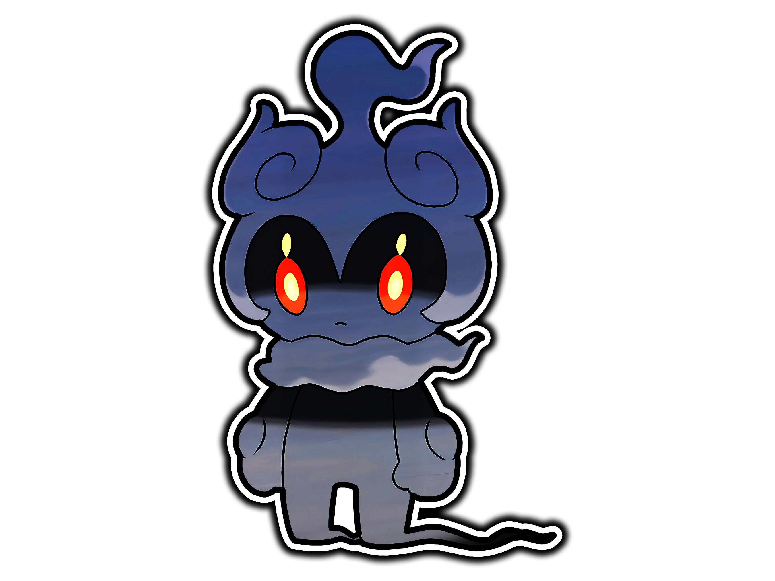 Marshadow Cute Anime Sticker | Waterproof Vinyl Decal for Laptop, Water ...