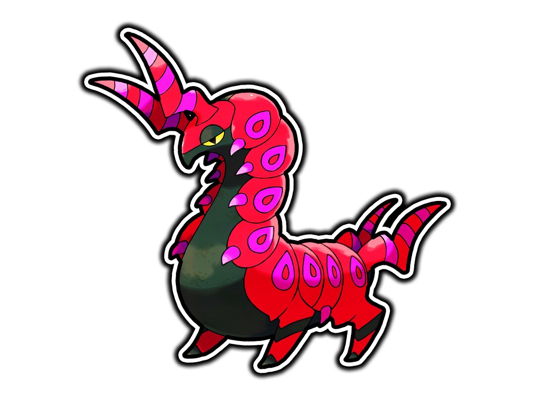 Scolipede Cute Anime Sticker | Waterproof Vinyl Decal for Laptop, Water ...