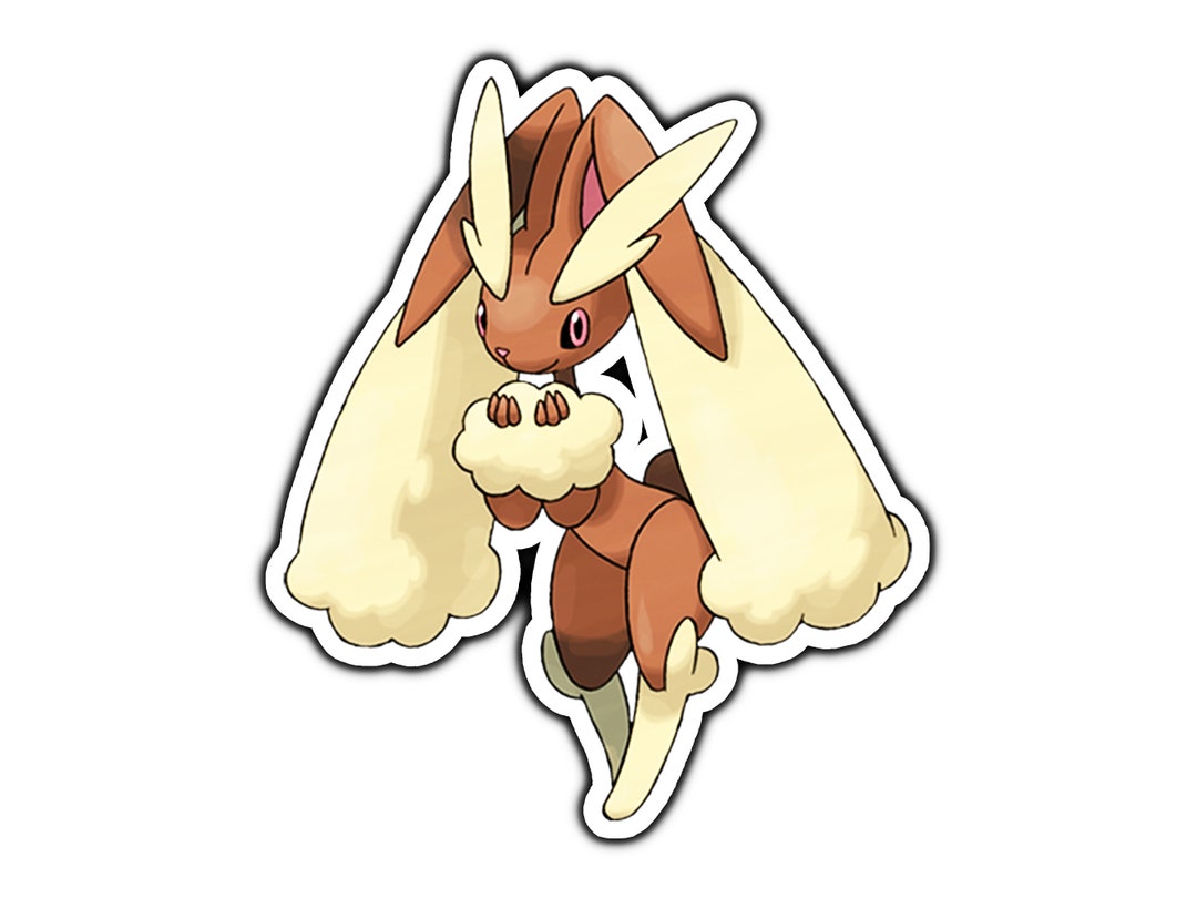 Lopunny Sticker Water Proof, Weather Proof, Vinyl Sticker Decal, Gifts ...