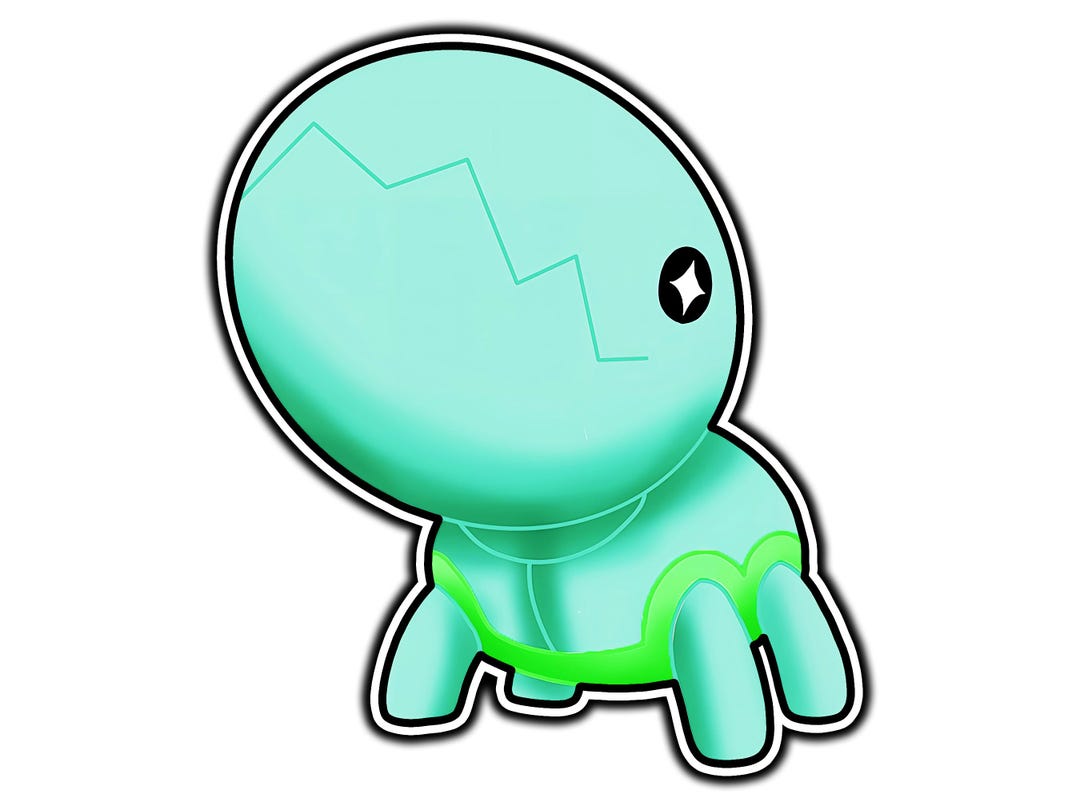Shiny Trapinch Cute Anime Sticker | Waterproof Vinyl Decal for Laptop ...