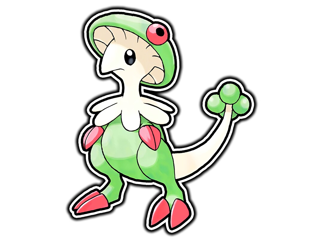 Breloom Cute Anime Sticker | Waterproof Vinyl Decal for Laptop, Water ...