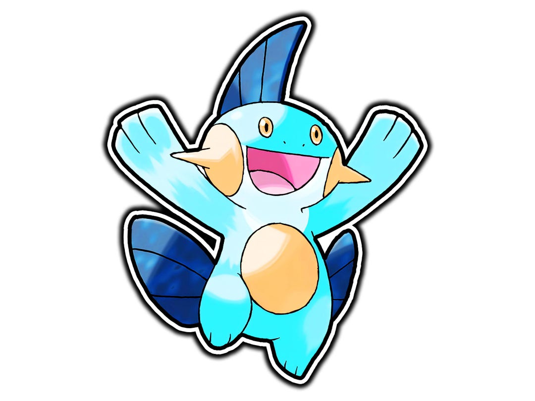 Marshtomp Cute Anime Sticker | Waterproof Vinyl Decal for Laptop, Water ...