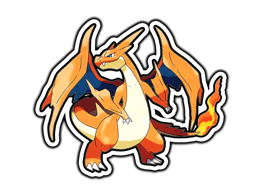 Mega Charizard Y Sticker Water Proof, Weather Proof, Vinyl Sticker ...