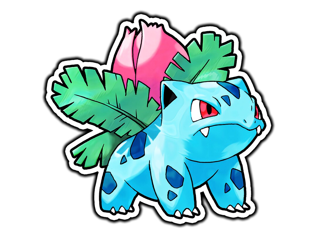 Ivysaur Sticker Water Proof, Weather Proof, Vinyl Sticker Decal, Gifts ...