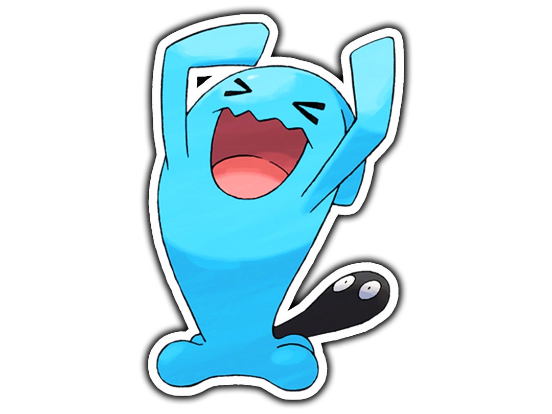 Wobbuffet Sticker Water Proof, Weather Proof, Vinyl Sticker Decal ...