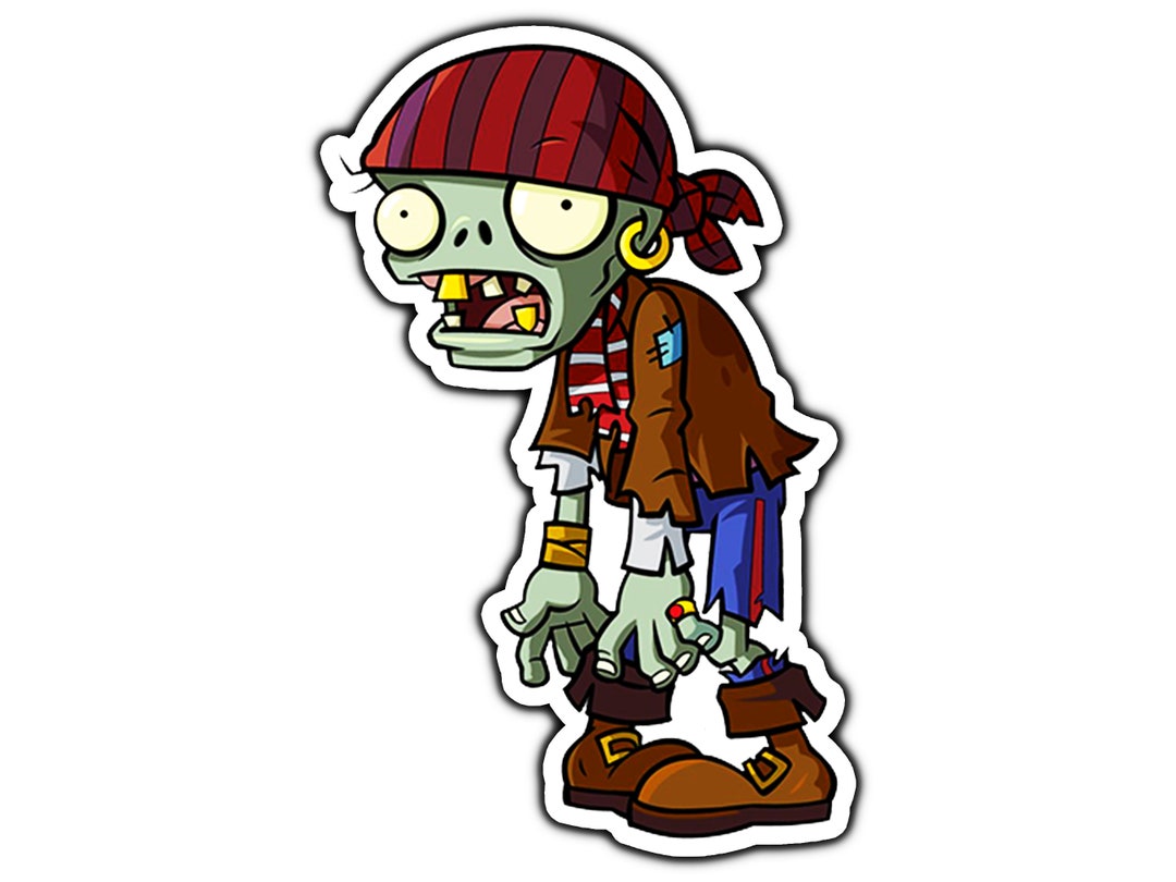 Pirate Zombie Sticker Water Proof, Weather Proof, Vinyl Sticker Decal ...
