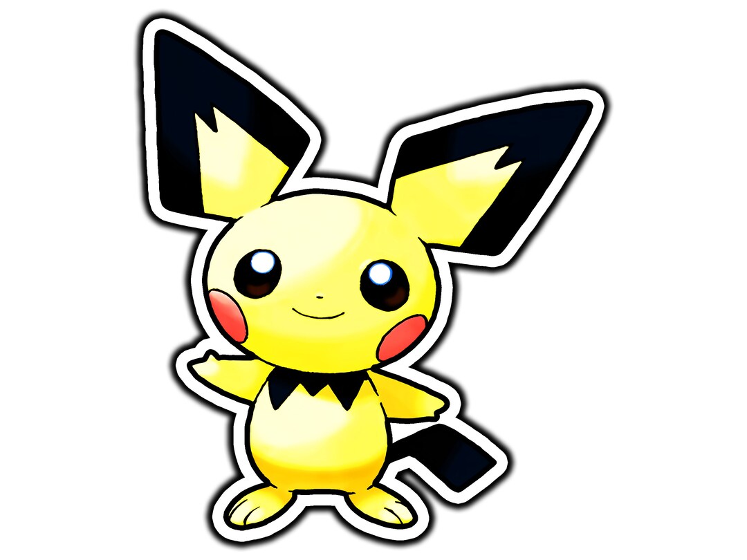 Pichu Sticker | Die-cut, Water Proof, Weather Proof, Vinyl Sticker ...