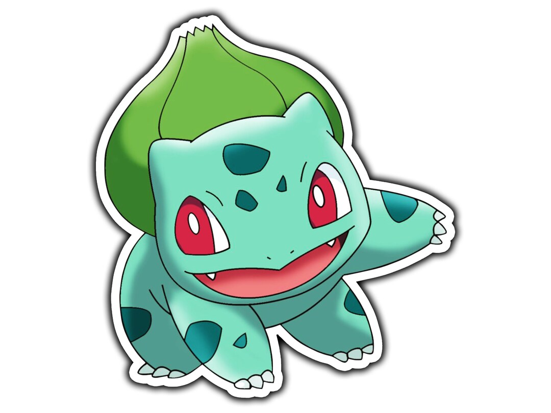Bulbasaur Sticker Water Resistant Vinyl Sticker - Etsy