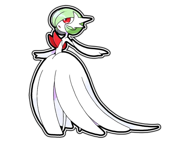 Mega Gardevoir Cute Anime Sticker | Waterproof Vinyl Decal for Laptop ...