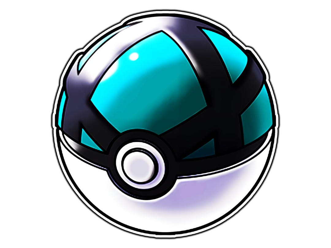 Net Ball | Poke Ball Cute Anime Sticker | Waterproof Vinyl Decal for ...