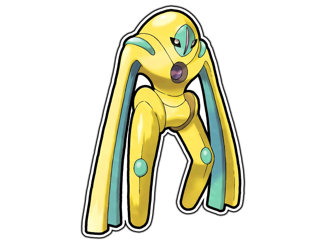Shiny Defense Deoxys Cute Anime Sticker | Waterproof Vinyl Decal for ...