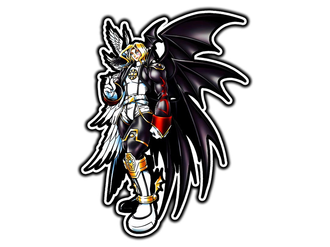 Lucemon Chaos Mode Anime Sticker | Waterproof Vinyl Decal for Laptop ...