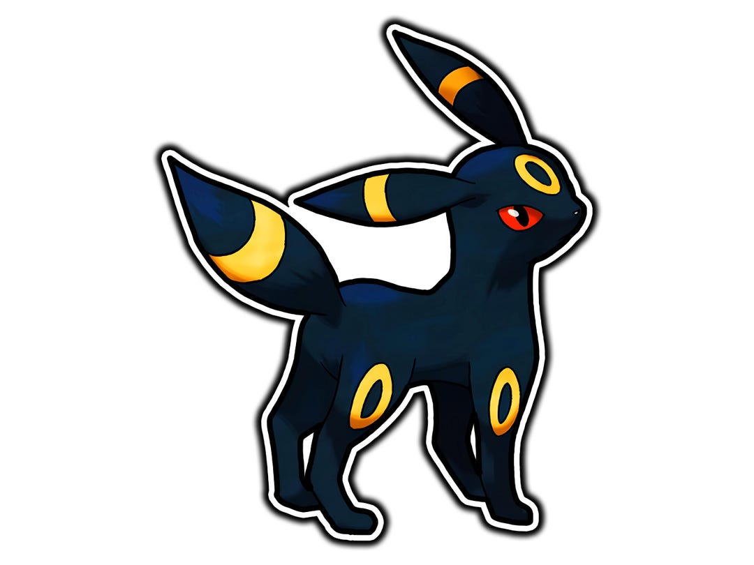Umbreon Sticker | Die-cut, Water Proof, Weather Proof, Vinyl Sticker ...