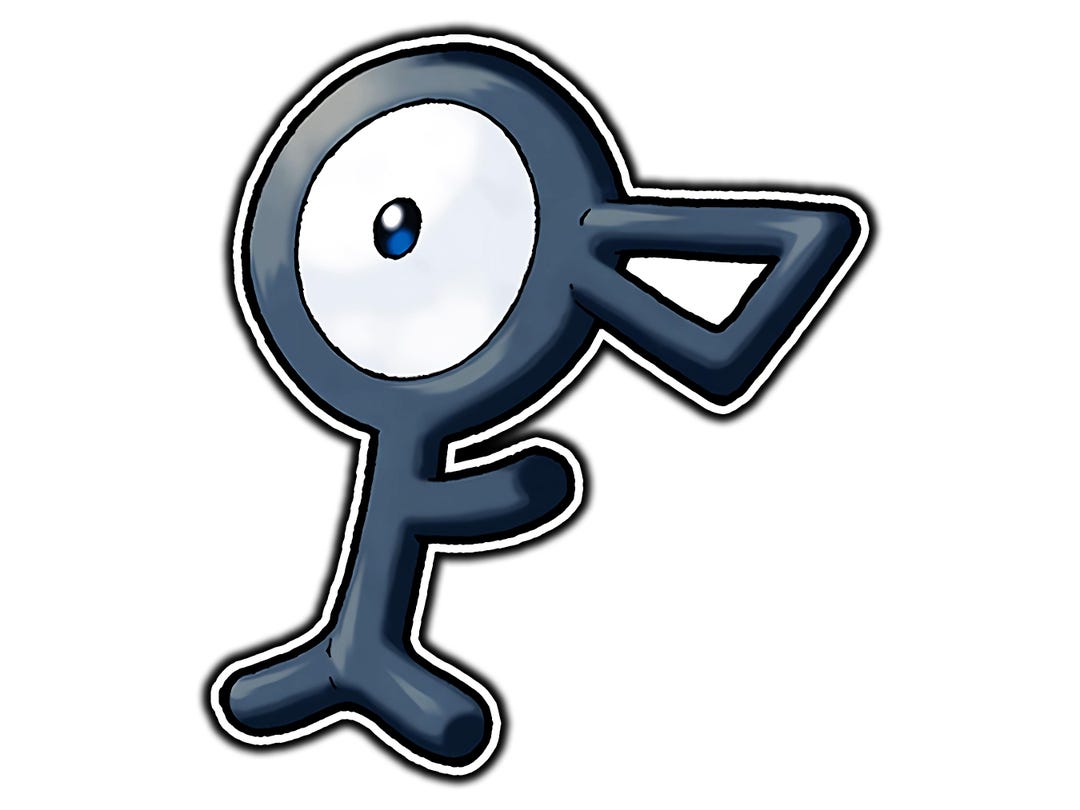 Unown Sticker | Die-cut, Water Proof, Weather Proof, Vinyl Sticker ...
